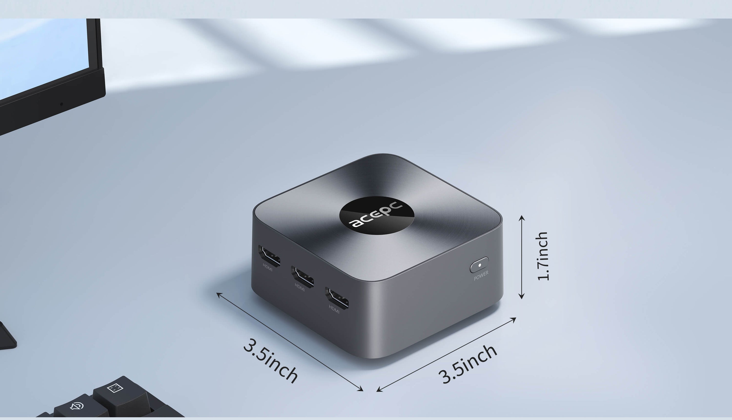 PicoBox Mini Intel N100 Mini PC 8G RAM 512G M.2 SSD - Acepc